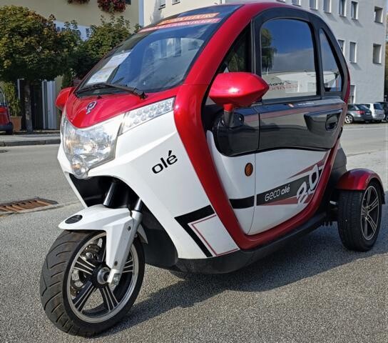 E-Kabinenroller, GECO OLE, 25 km/h oder 45 km/h, Dreirad, Miniauto ...
