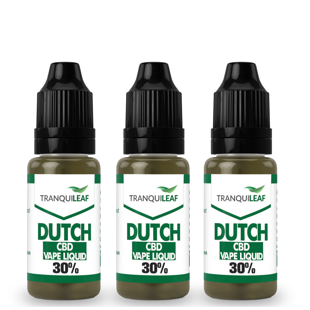 3 DUTCH CBD VAPE LIQUID 30%