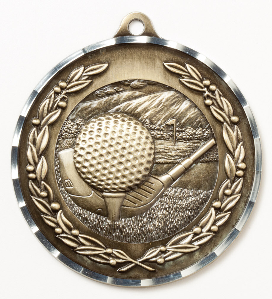 GOLF MEDAL - 2-3/4 inch Diamond Cut Medals - Store Ecwid ...