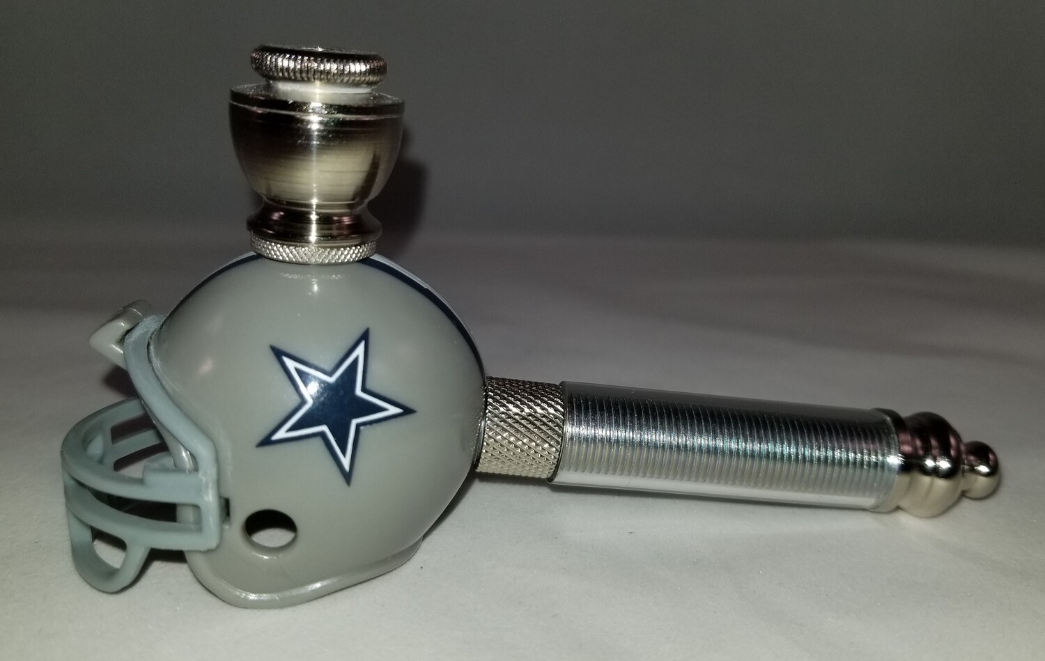 DALLAS COWBOYS NFL FOOTBALL HELMET SMOKING PIPE Long Stem/Mini/Clear