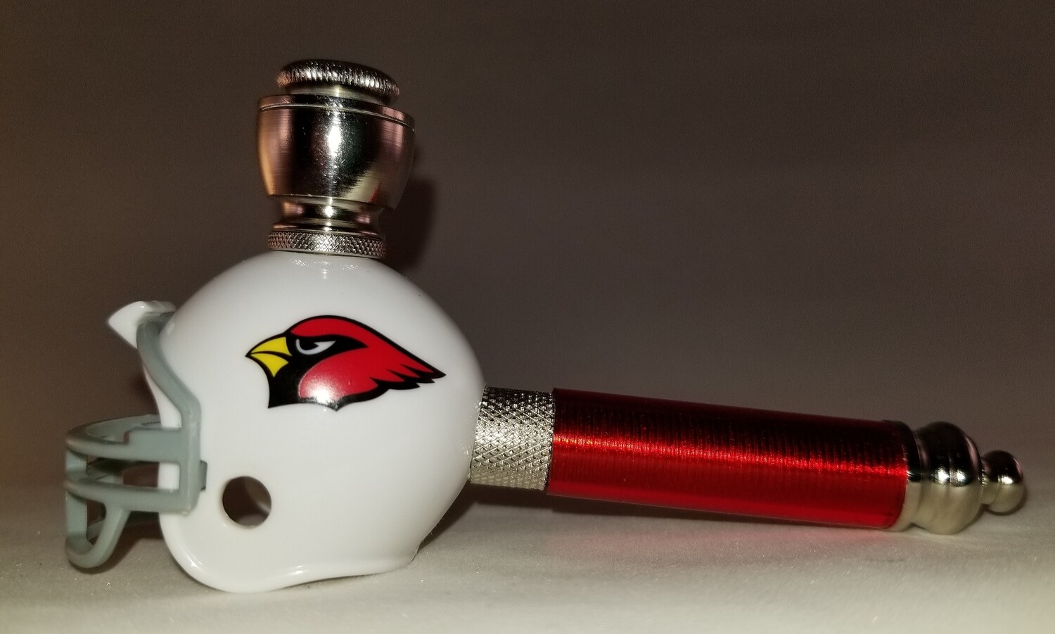 ARIZONA CARDINALS NFL FOOTBALL HELMET SMOKING PIPE Long Stem/Nickel