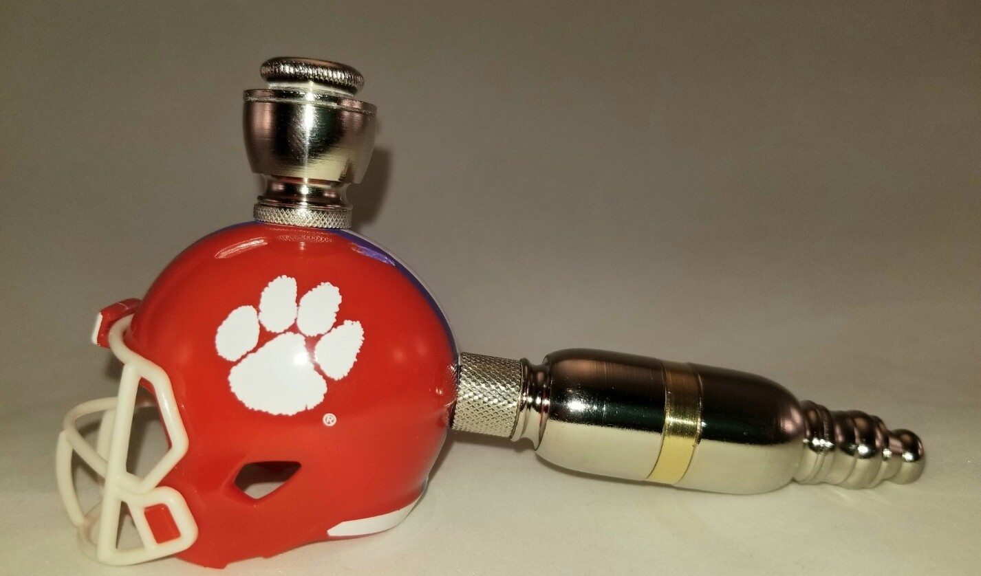Clemson Tigers Helmet Pipe Straight Design
