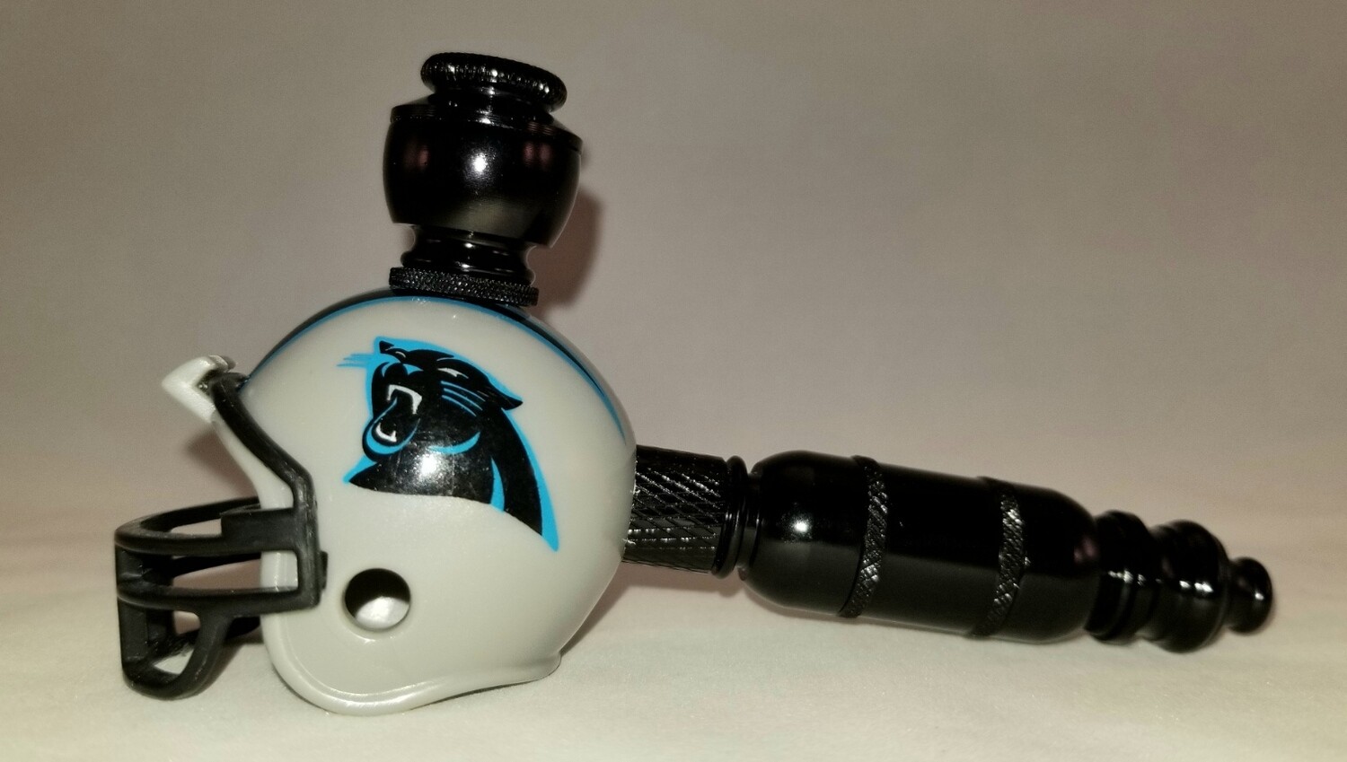 Carolina Panthers NFL Helmet Pipe Stand Alone Design