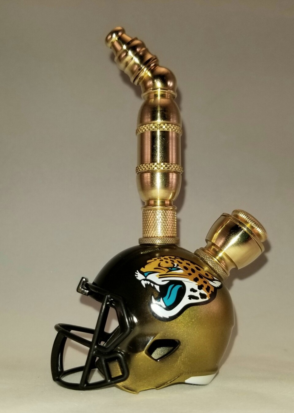 Jacksonville Jaguars NFL Helmet Pipe Upright Design