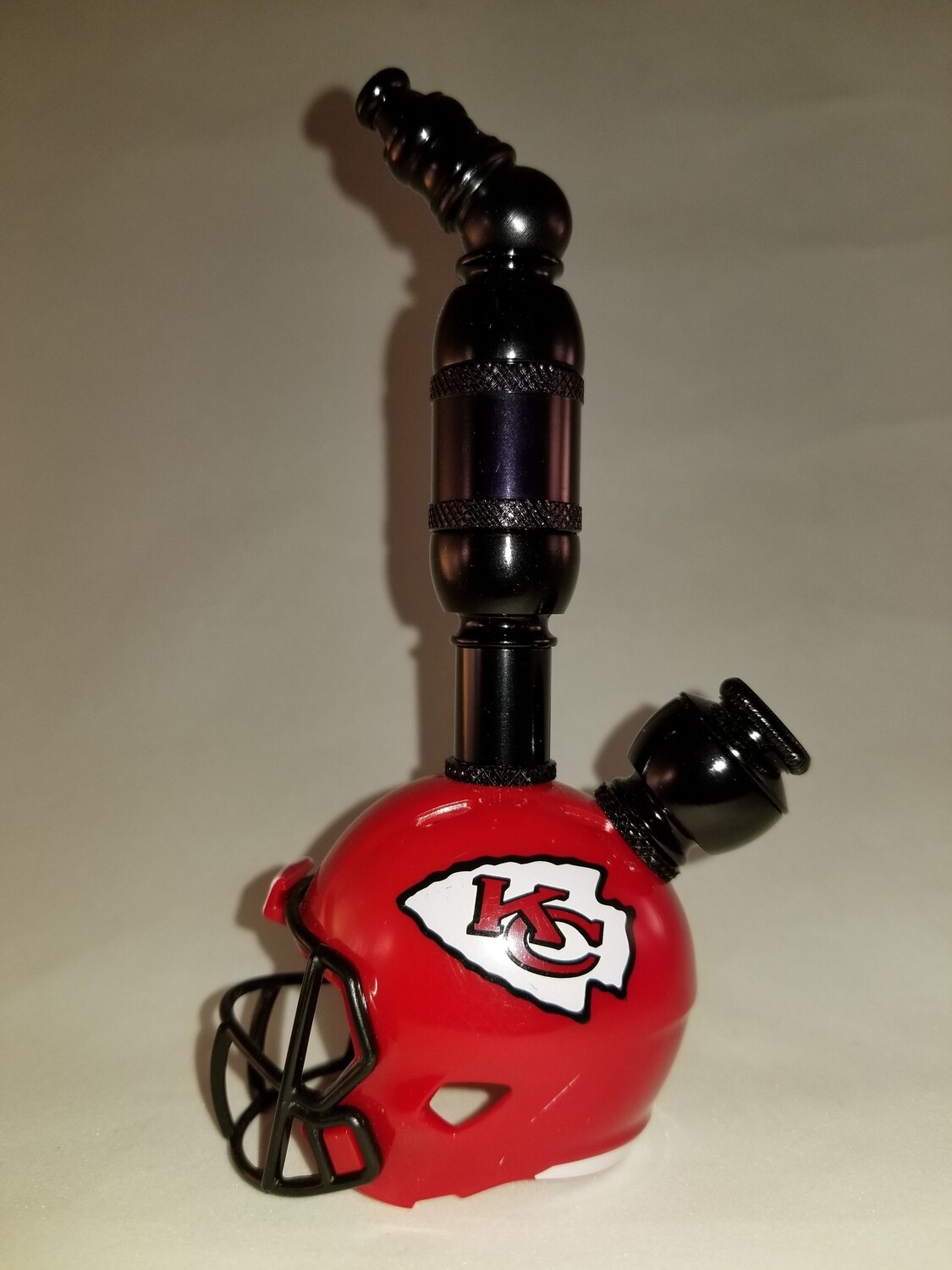 Kansas City Chiefs NFL Helmet Pipe Stand Alone Design