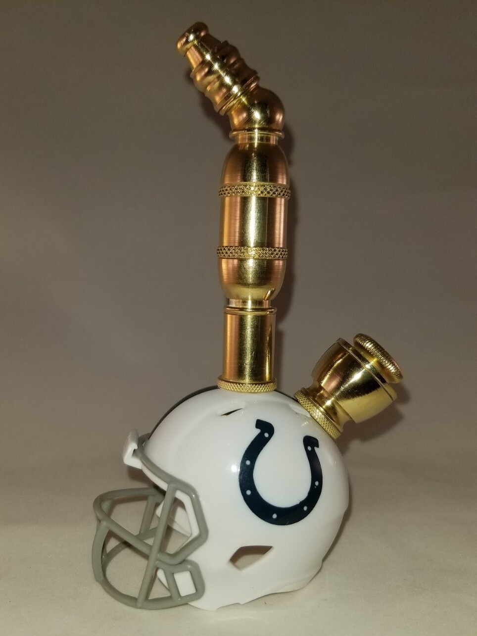 Indianapolis Colts Helmet Pipe Upright Design