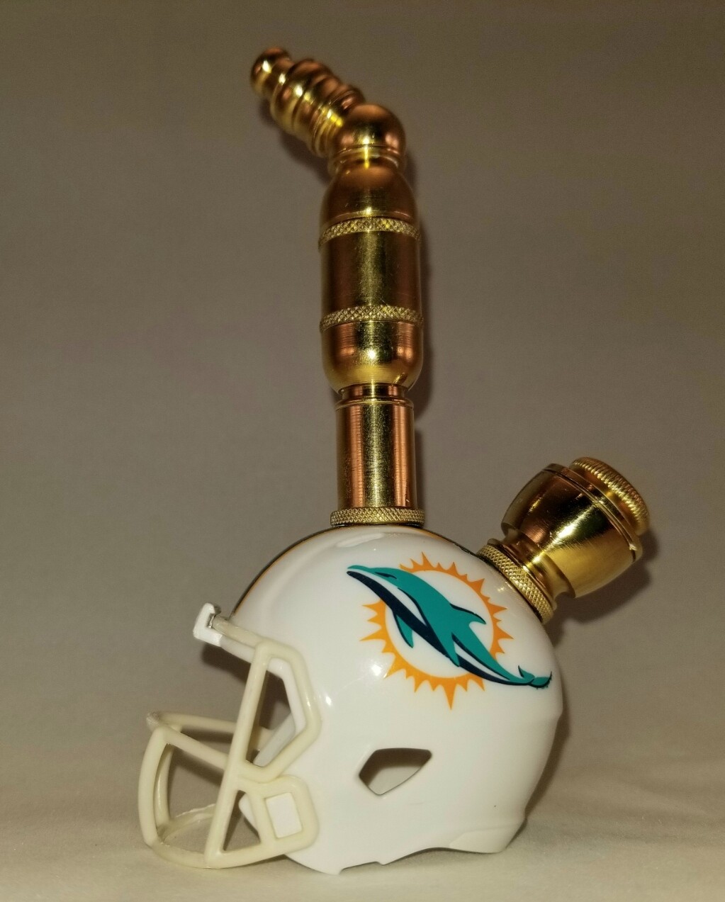 Miami Dolphins NFL Helmet Pipe Upright Design