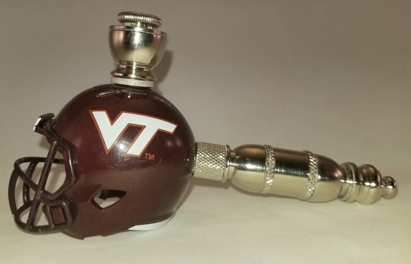 Virginia Tech Hokies Helmet Pipe Straight Design