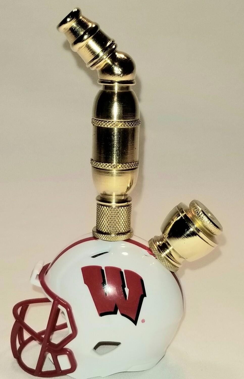 Wisconsin Badgers Helmet Pipe Straight Design