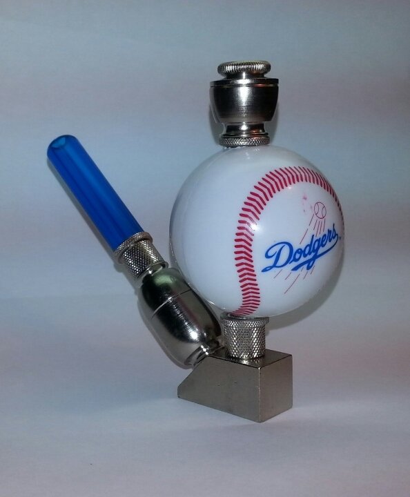 LA Dodgers MLB Baseball Pipe Wedge Design