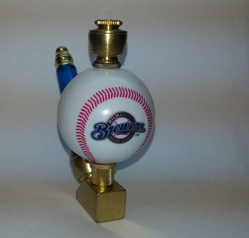 Milwaukee Brewers MLB Baseball Pipe Wedge Design