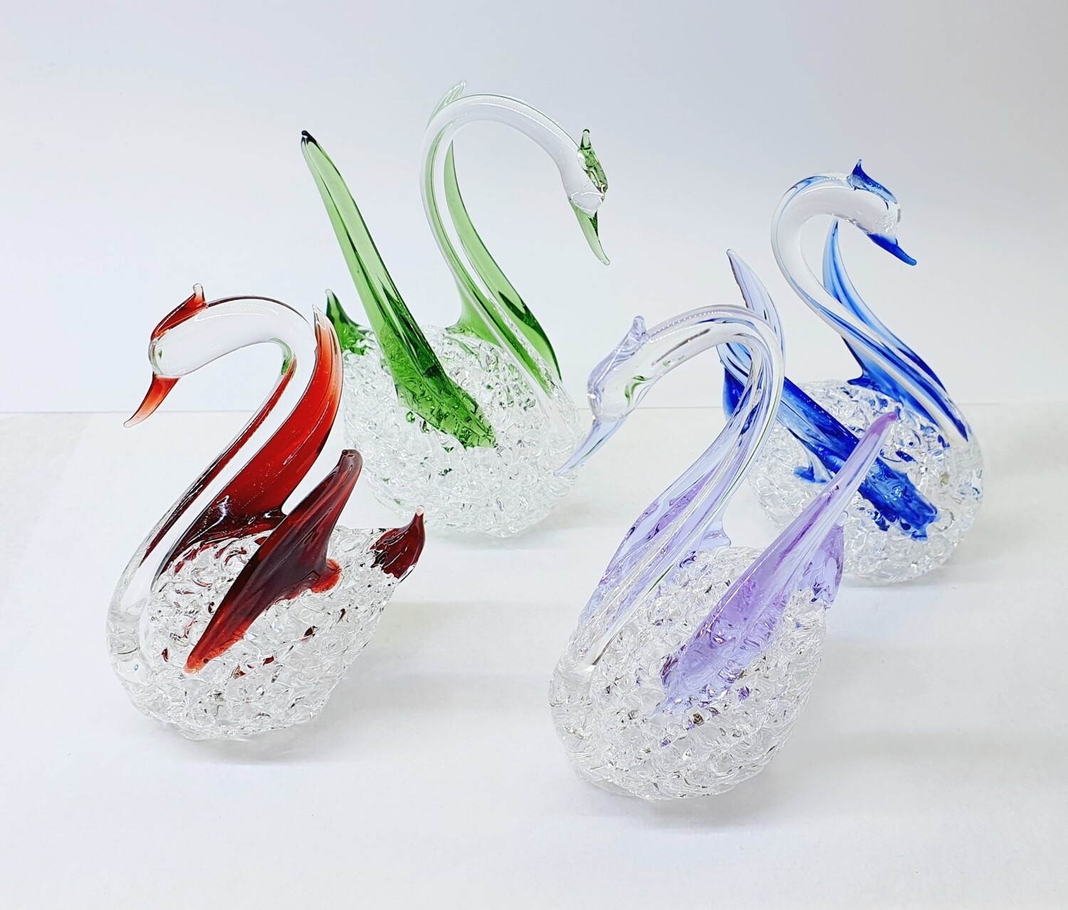 Hand Blown Glass Swan Figurine – Store – Gift of Glass