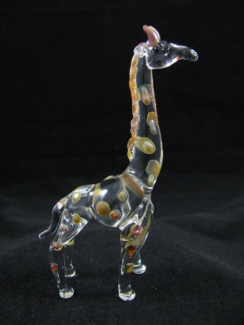 Hand Blown Glass Giraffe Figurine – Gift of Glass – We specialise in ...
