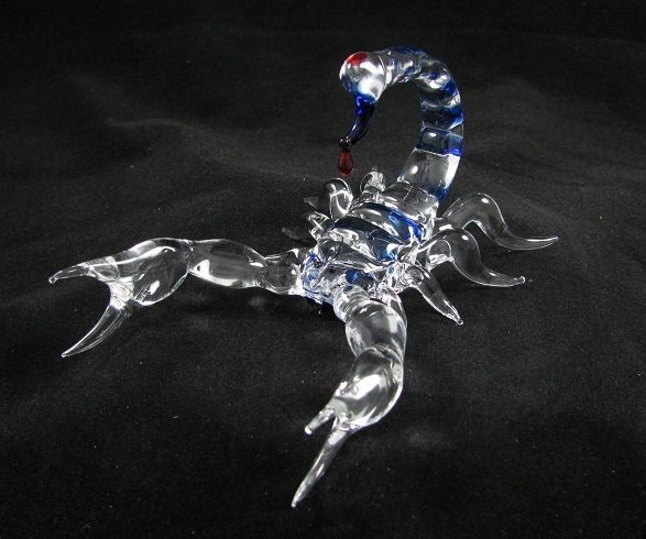 Hand Blown Glass Scorpion Figurine – Store – Gift of Glass