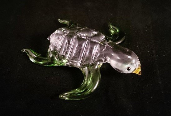 Hand Blown Glass Sea Turtle Figurine – Gift of Glass – We specialise in ...