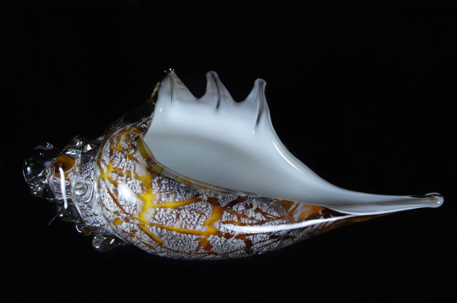 Hand Blown Glass Shell ‘Wave Break’ * – Store – Gift of Glass