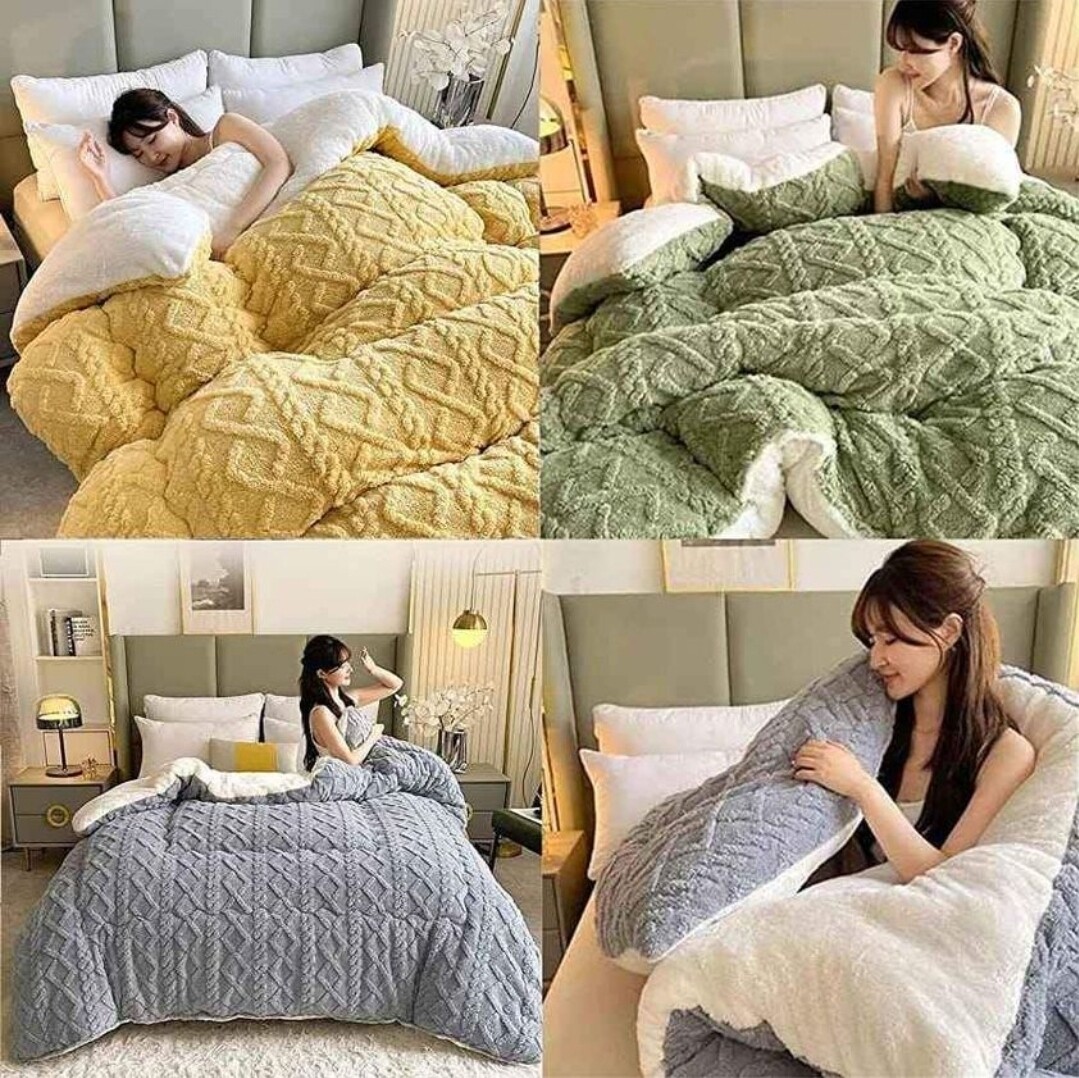 GEOMETRIC FLEECE COMFORTER- BULK