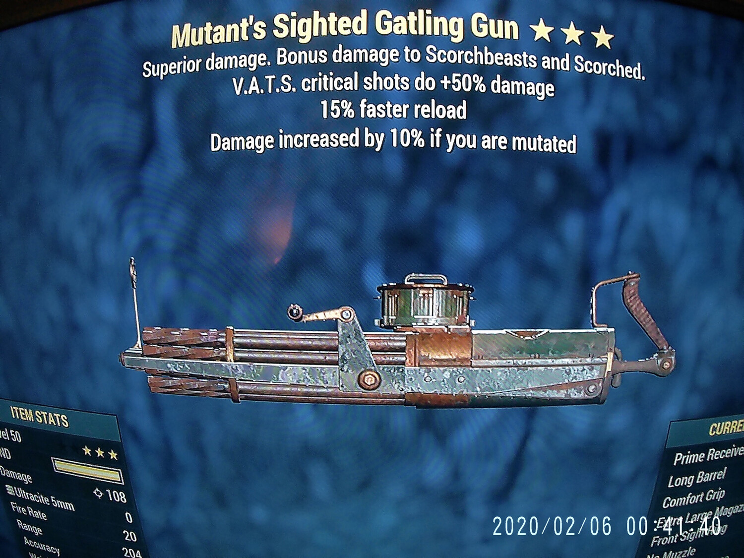 Mutant 50/15 Gatling Gun