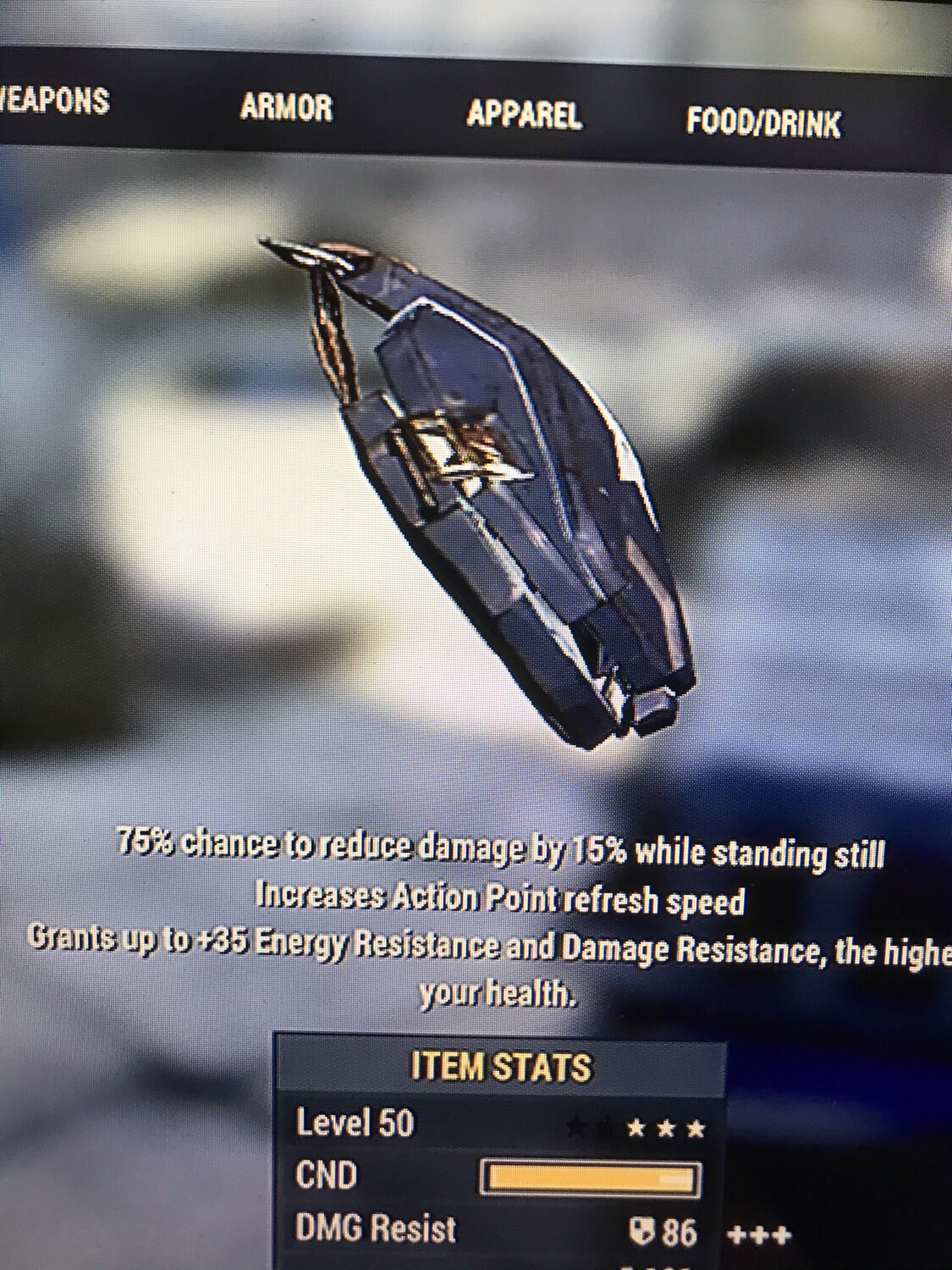 Vanguard Ap Refresh Sentinel Full Combat Armor Full Set