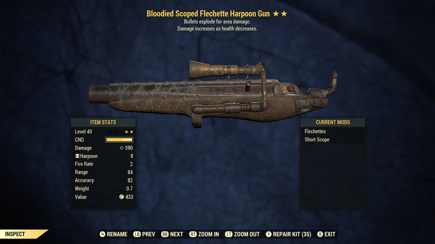 LEGACY Bloodied Explosive Harpoon