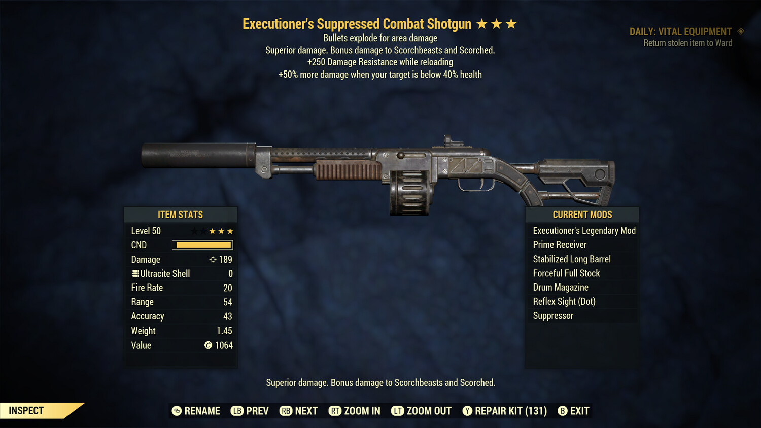 Executioners Explosive 250 Combat Shotgun