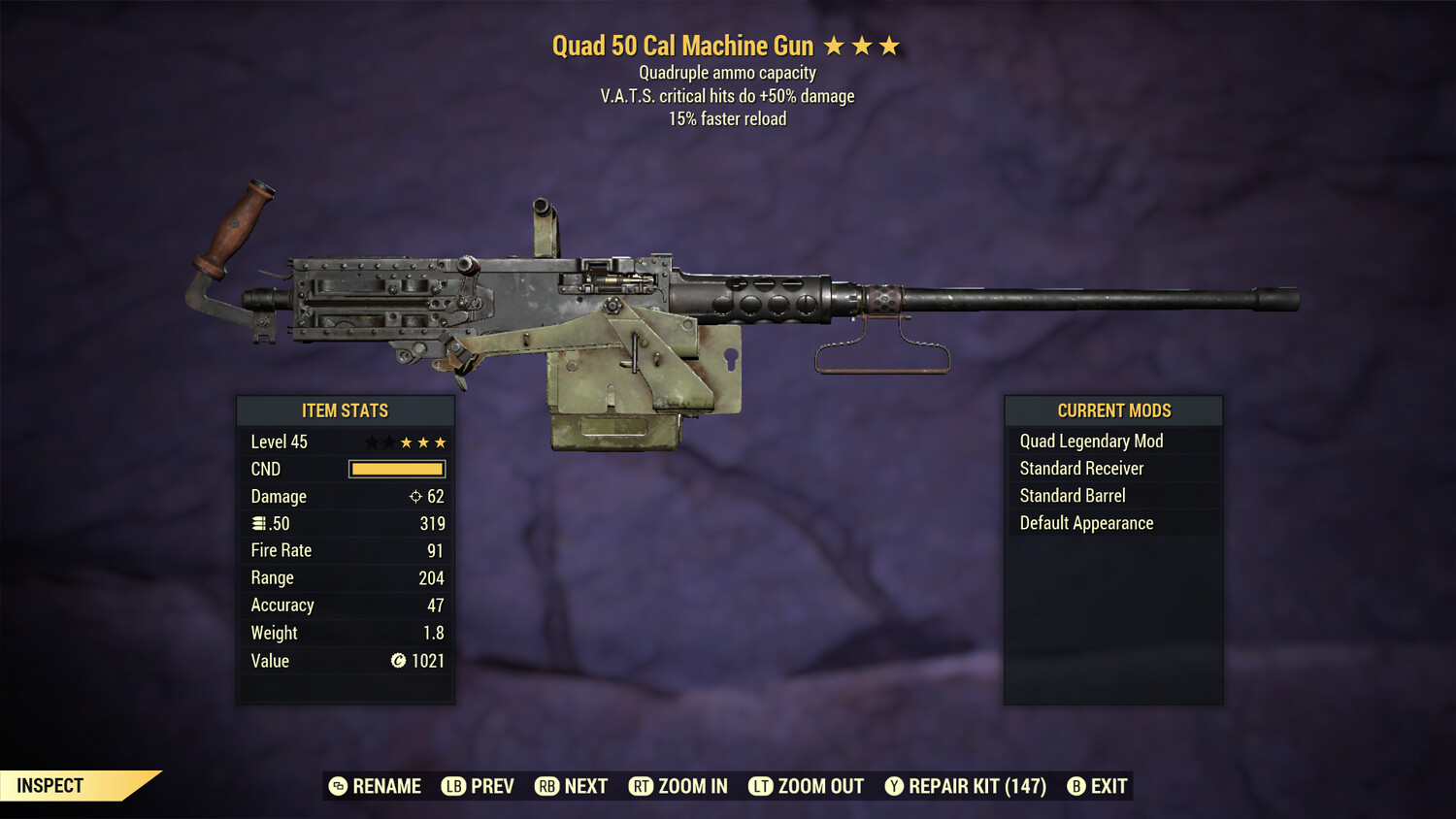 Quad 50/15 50-cal Machine Gun