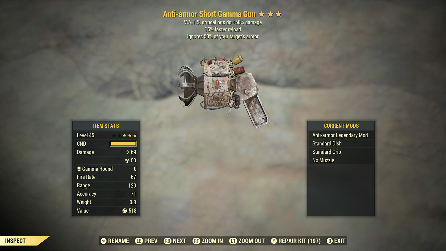 Anti Armor 50/15 Gamma Gun