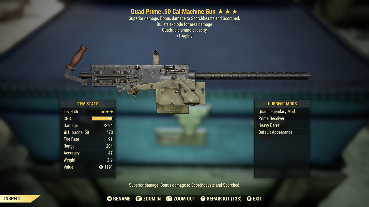 Quad Explosive 1A 50-cal Machine Gun