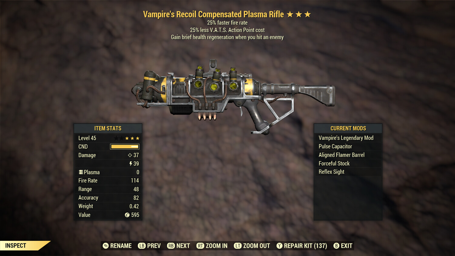 Vampire 25/25 Plasma Rifle