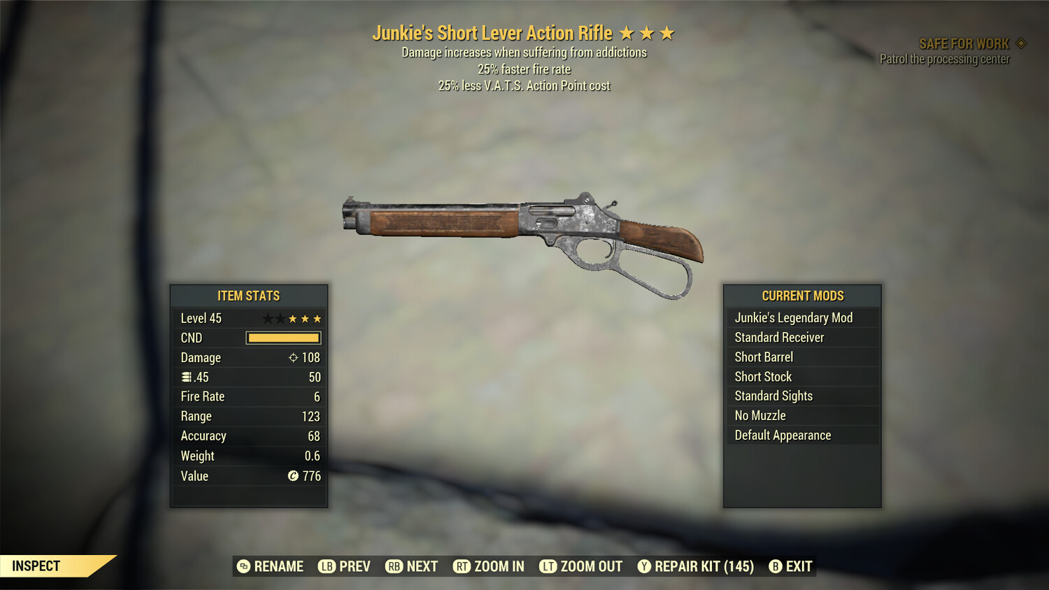 Junkie 25/25 Lever Action Rifle