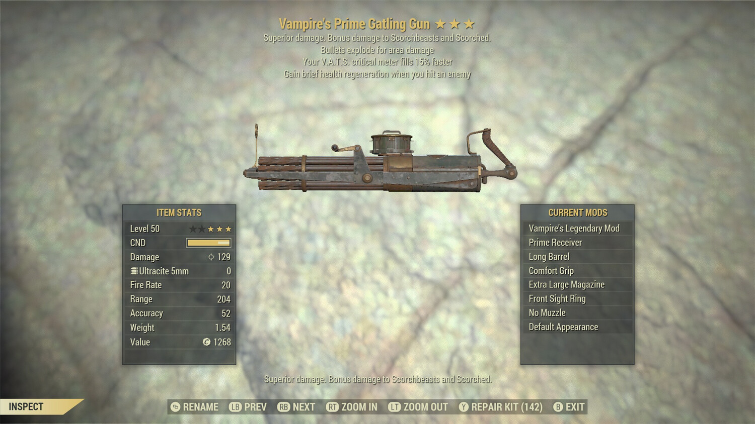 Vampire Explosive 15c Gatling Gun