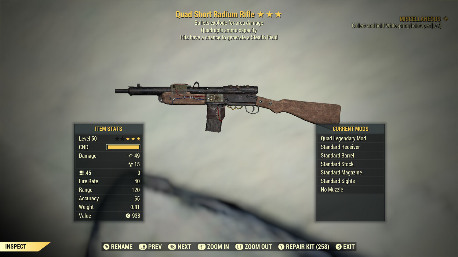 Quad Explosive Stealth Radium Rifle