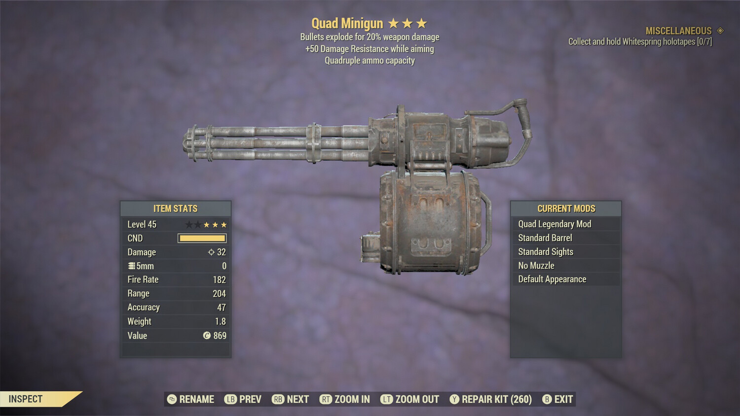 Quad Explosive 50 Minigun