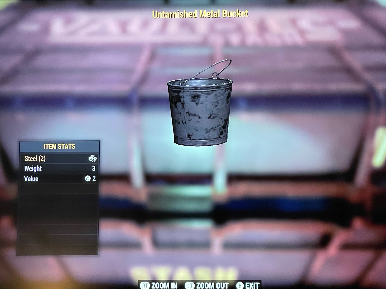 Untarnished Metal Bucket