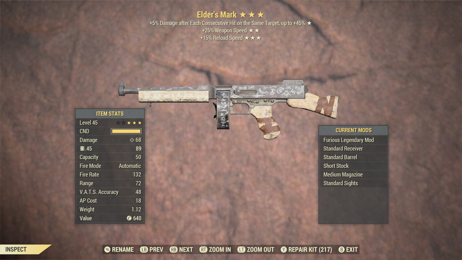 Elders Mark (standard Perks)