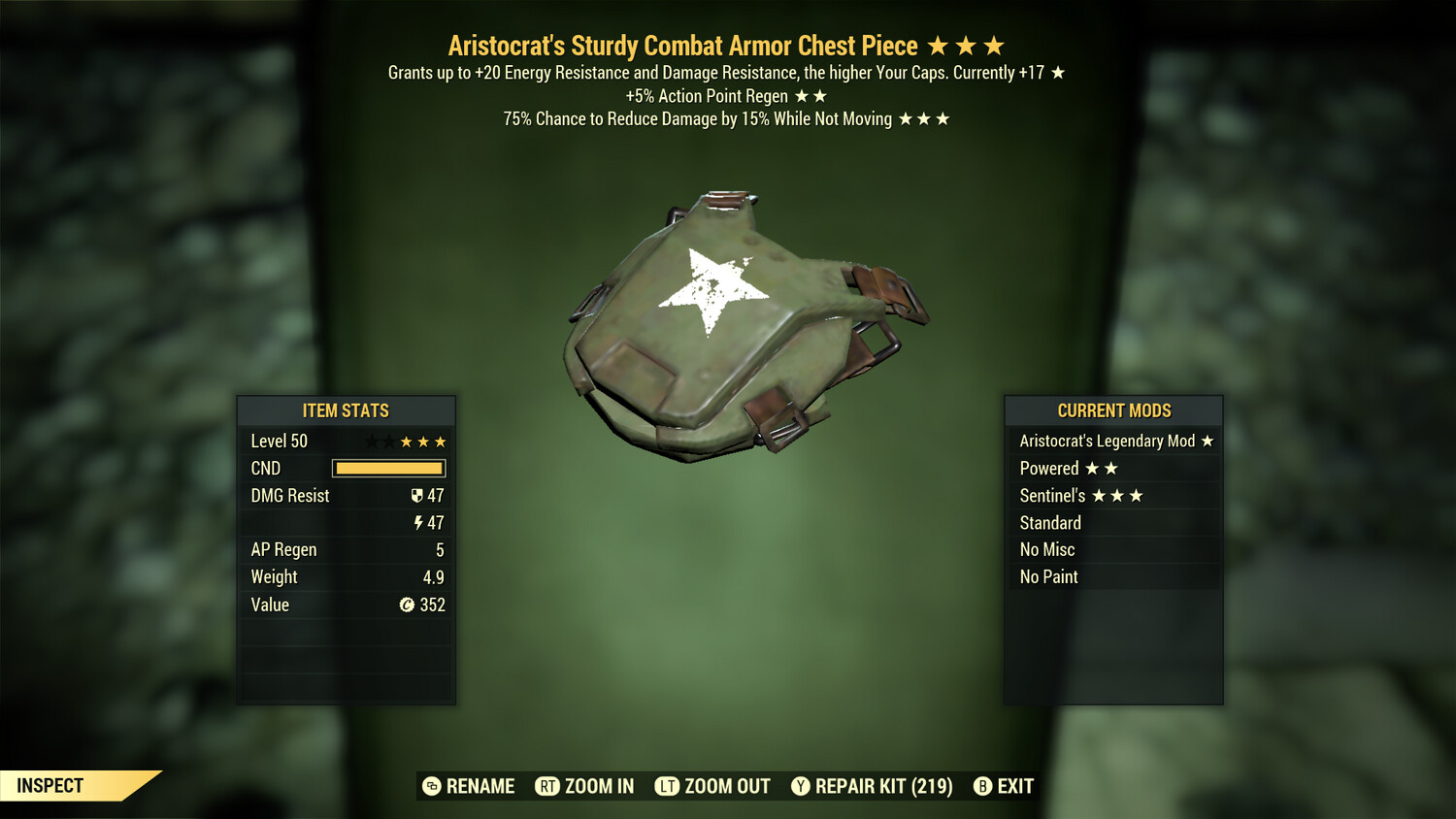 Aristocrat AP Sentinel Combat Chest