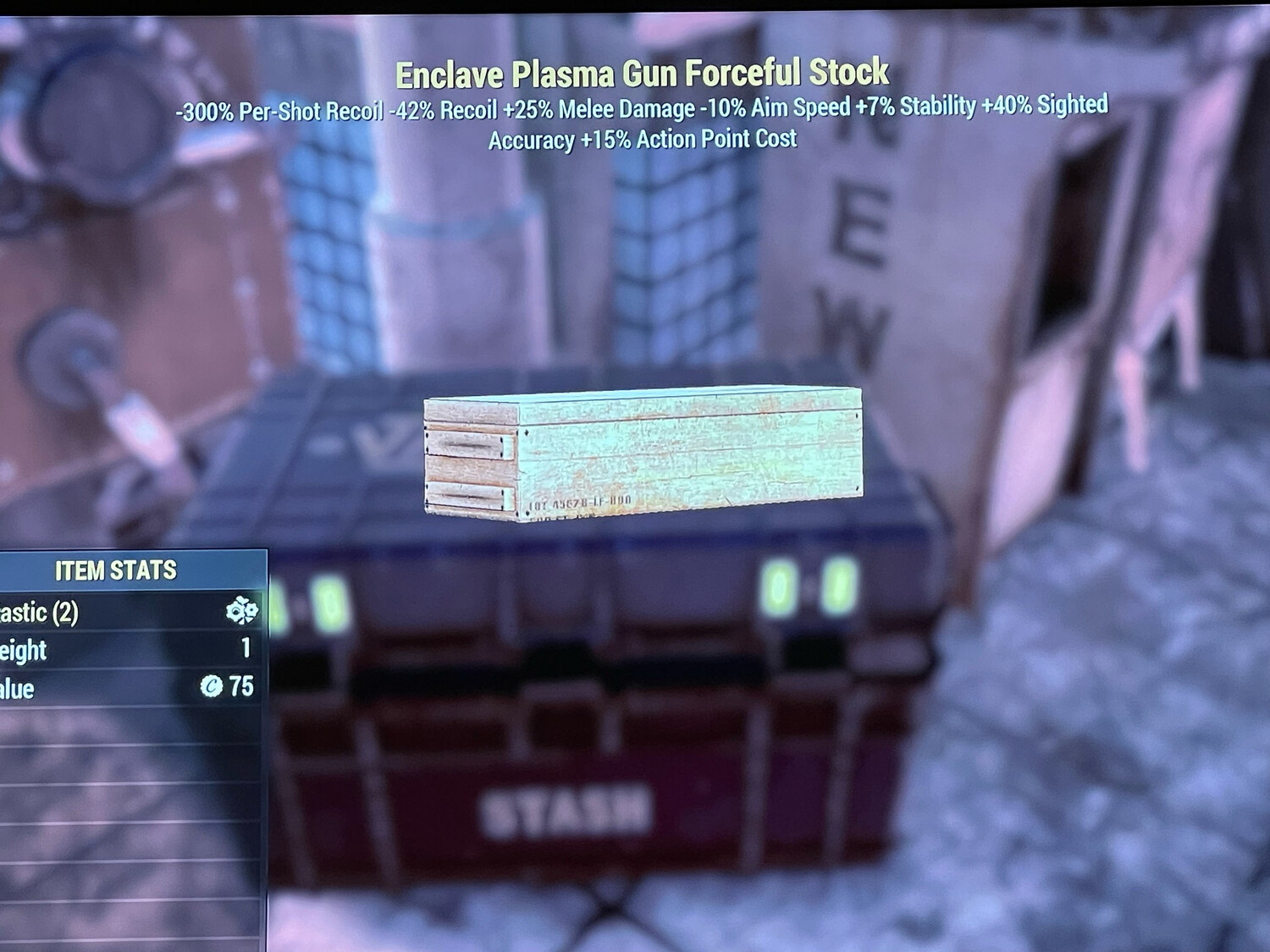 Enclave Plasma Rifle Forceful Stock