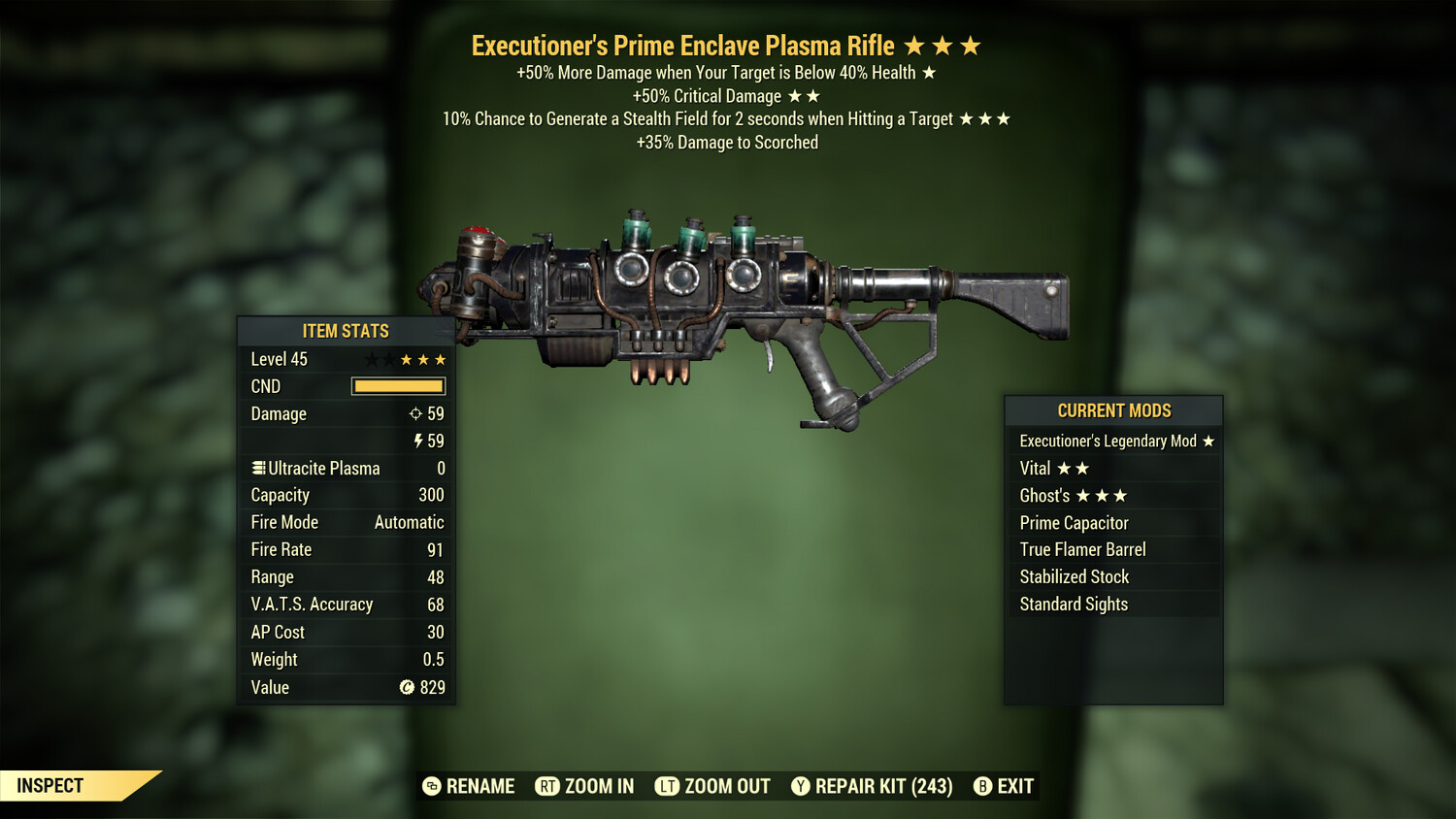 Executioners 50/Stealth Enclave Plasma Rifle +Flamer Mod Box