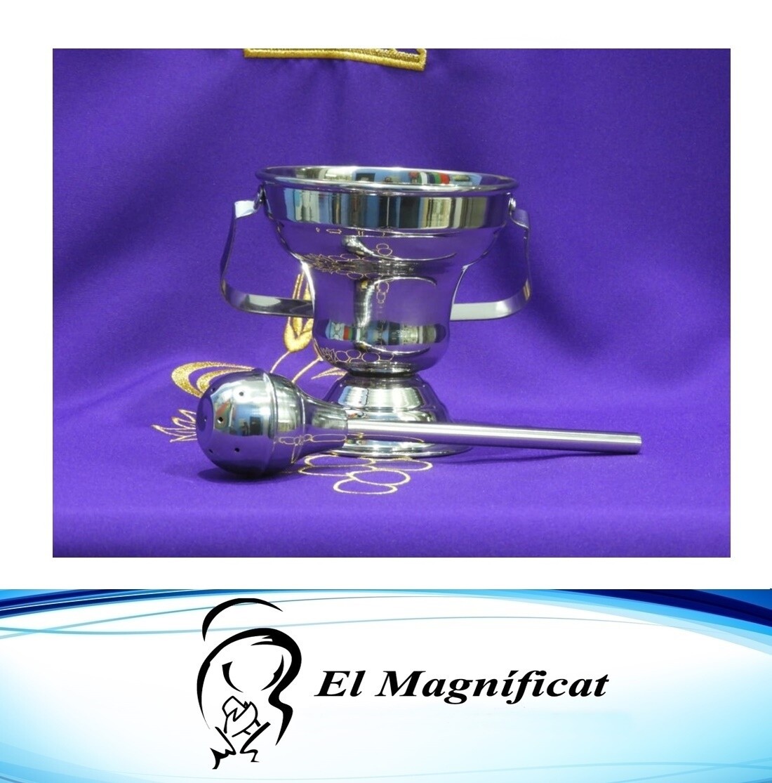 Caldereta con isopo mediana en acero