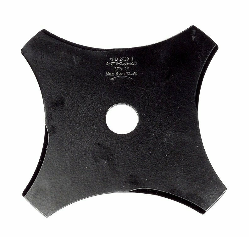 4-Tooth Grass Blade, 8" Diameter, 1" Arbor