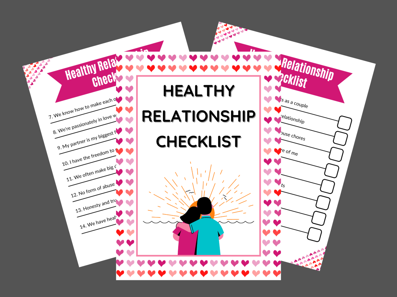 Healthy Relationship Checklist Healthy Relationship Checklist