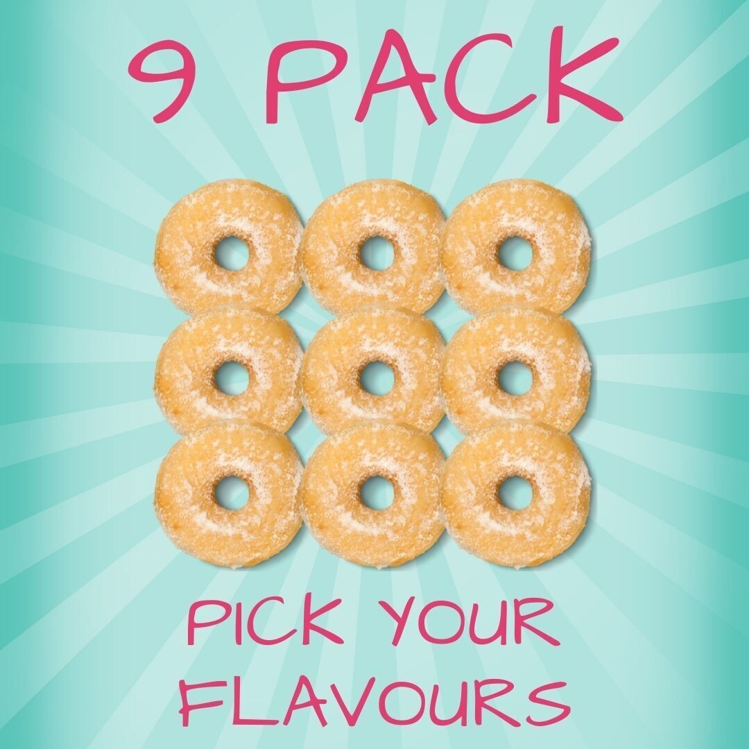 9 Pack Dounts - Your Pick | OMG Donuts Darling Downs