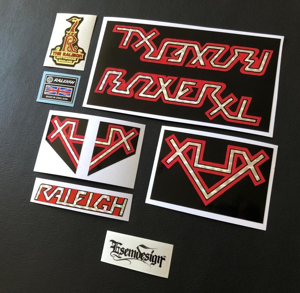 Raleigh Boxer XL Decal Set