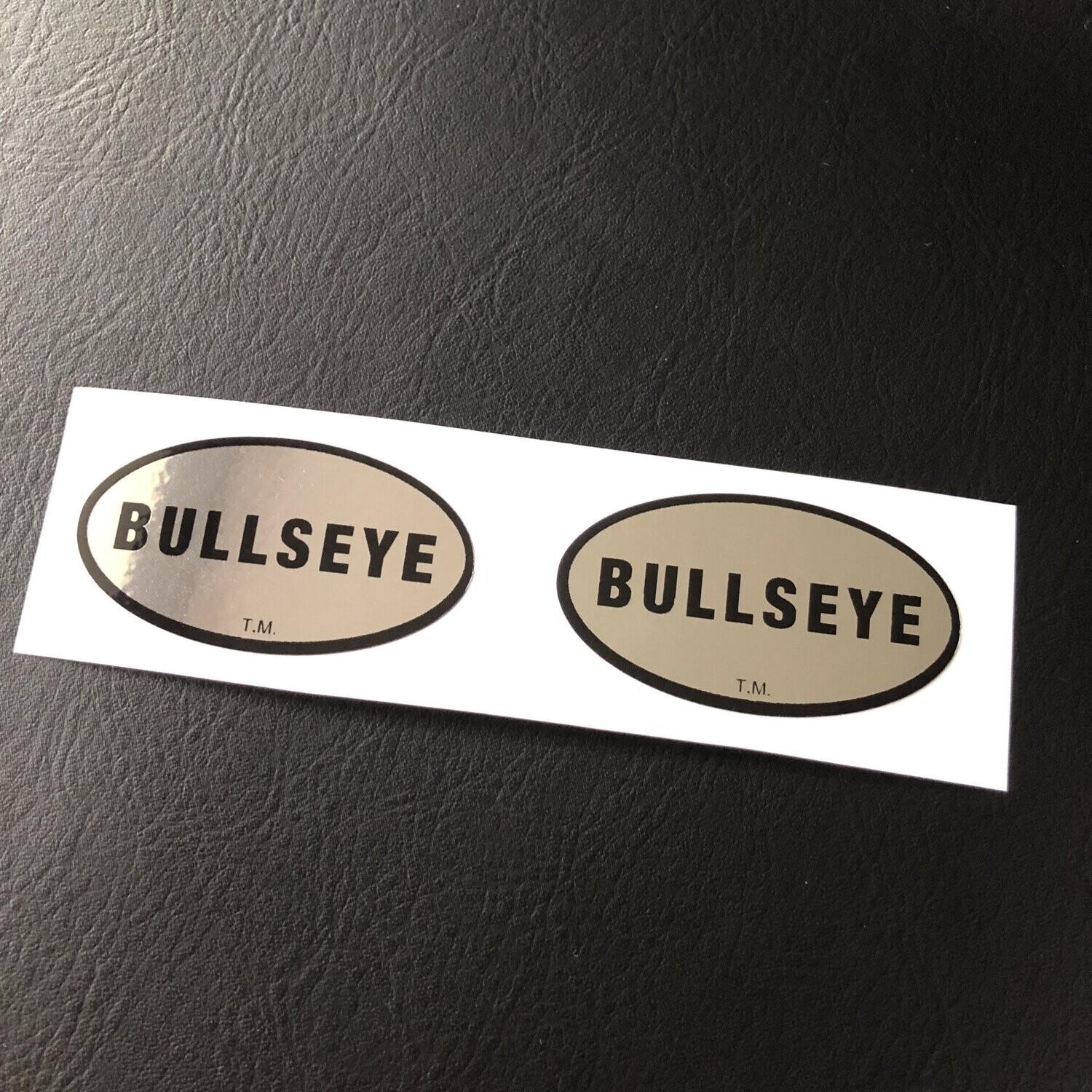 Bullseye Hub Decals Black / Chrome