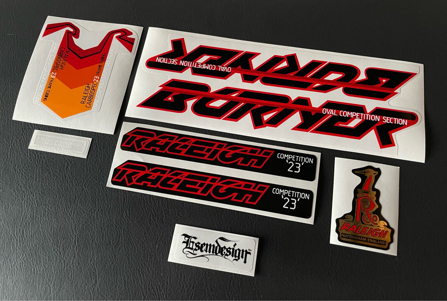 Mk2 Black Burner Decal Set
