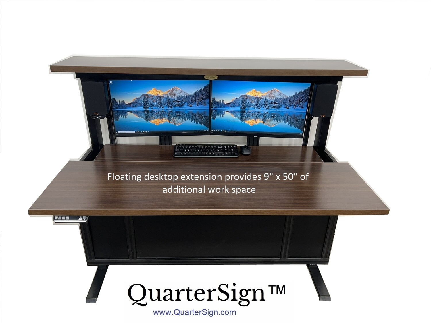 RV Dinette/Desk Combination DUAL MONITOR WORKSTATION