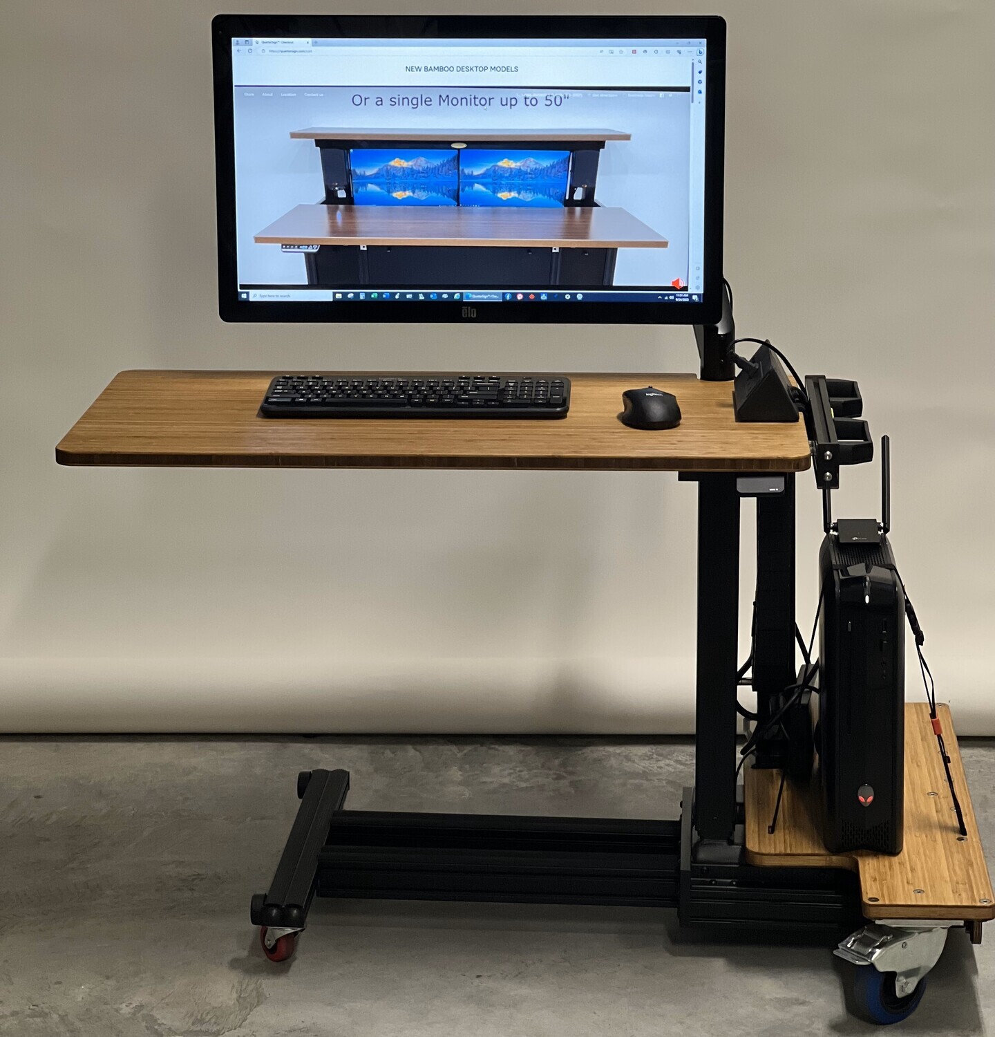 RV Dinette/Desk Combination DUAL MONITOR WORKSTATION