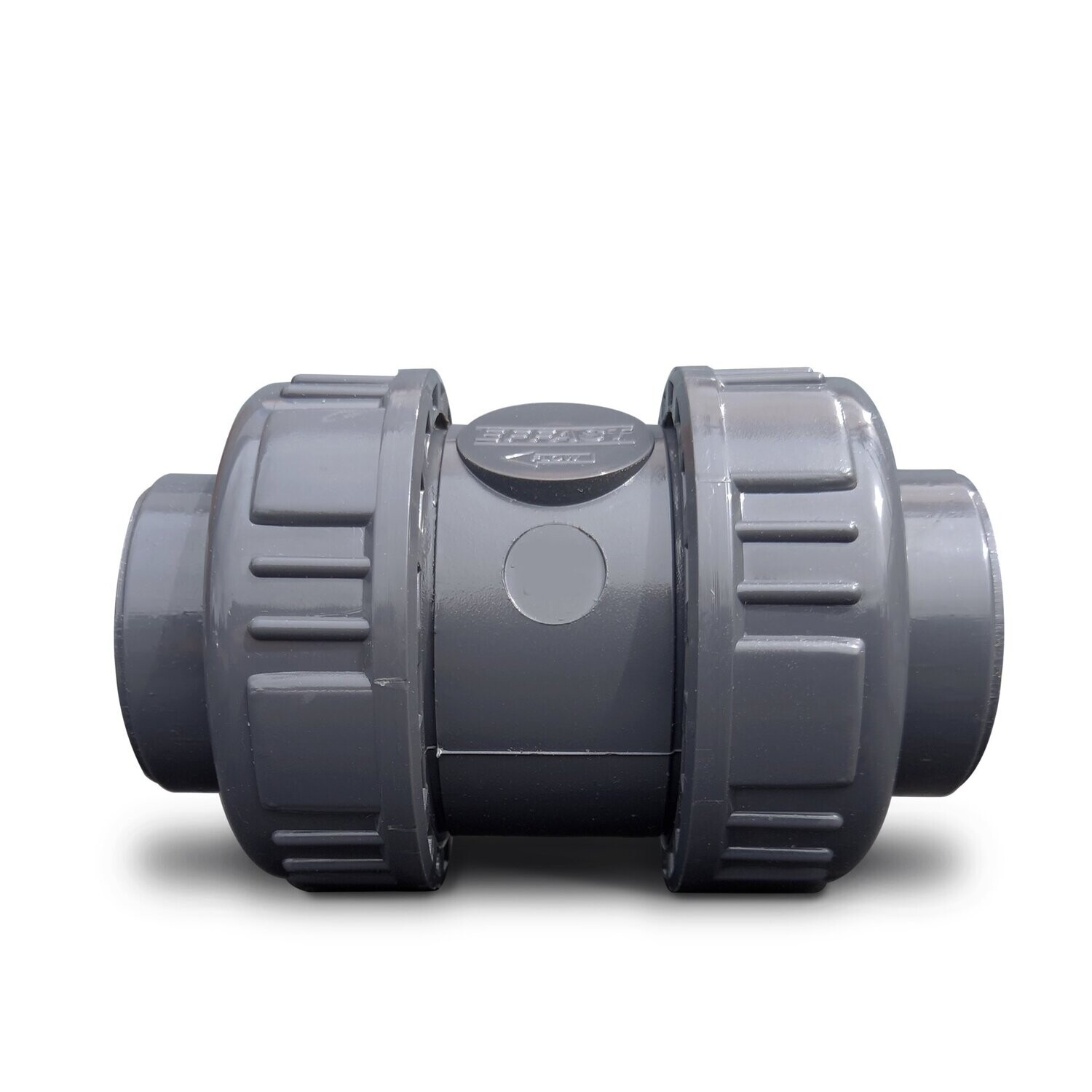 3" PVC U Check Valve - Stainless Steel Spring & EPDM Seals