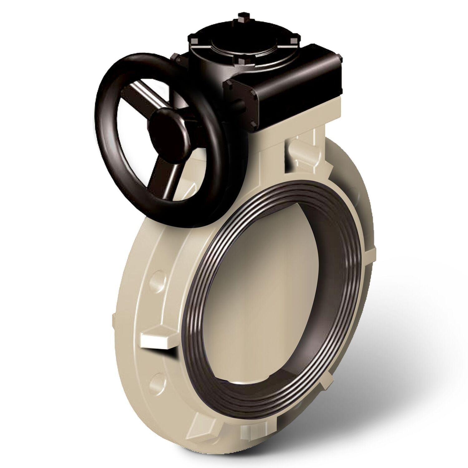 500mm | 20" Polypropylene SAFI Butterfly Valve | DN500 | EPDM or FPM ...