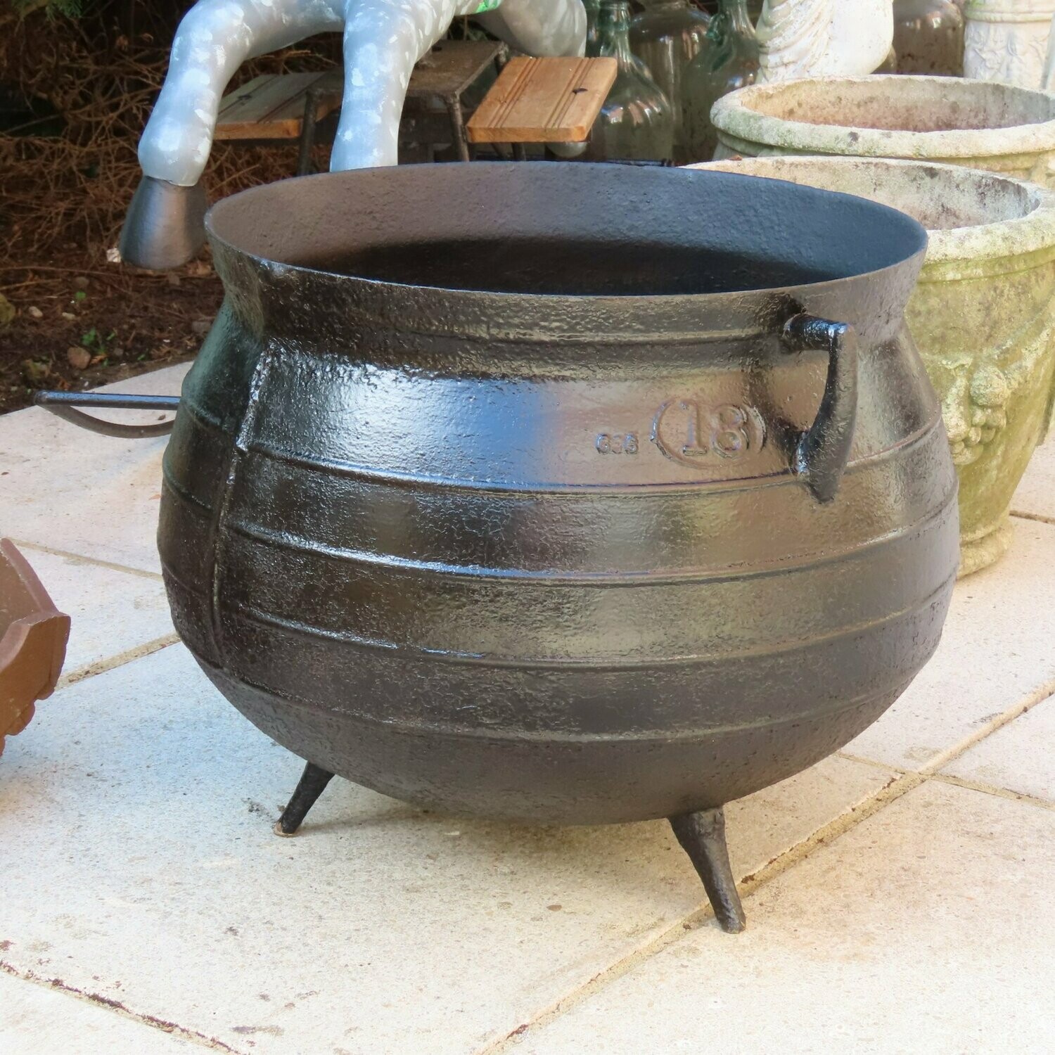 Rare 1800's Huge Cast Iron Cauldron SOLD